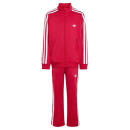 adidas originals Jogginganzug 'Firebird' Jungen Gr&ouml;&szlig;e 110 rot / wei&szlig;