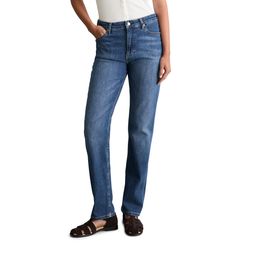 Marc O'Polo Damen Regular-fit-Jeans "aus hochwertigem Baumwoll-Stretch", blau, Gr. 32, MARC O'POLO DENIM, unifarben, Obermaterial: 94% Baumwolle, 4%