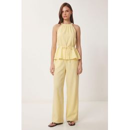 Hochtailliertes Halter-Neck Zweiteiliges Koordiniertes Set