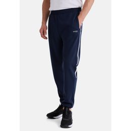 Stooker Men Herren Sporthose "SEAN Sweathose", blau, Gr. L, Sweatware, 100% Polyester, Hosen, Joginghose Regular Fit Sport Sweat f&uuml;r Herren
