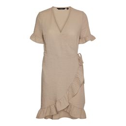 V&eacute;ro Moda Vero Moda Kleid 'CHRIS' Damen Gr&ouml;&szlig;e 36 dunkelbeige Sommerkleid