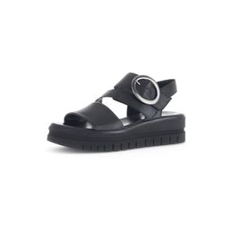 Gabor Plateau Sandaletten in Schwarz | Gr.: 38,5