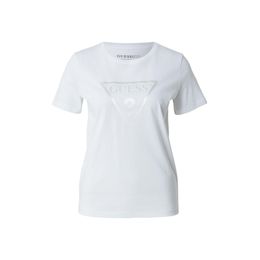 Guess T-Shirt Damen Gr&ouml;&szlig;e L silber / wei&szlig;