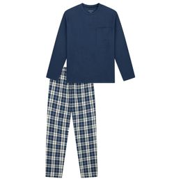 Schiesser Schlafanzug Comfort Cotton in Pacific blue | Gr.: 176