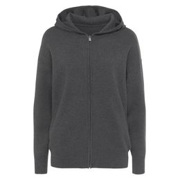 ELBSAND Strickjacke in Anthrazit | Gr.: 36-38