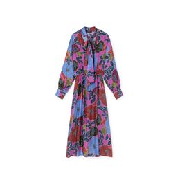 Lola Casademunt Kleid Damen Gr&ouml;&szlig;e 38 navy / apfel / lila / burgunder Sommerkleid