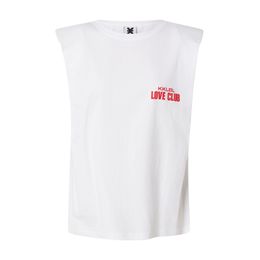 Karo Kauer T-Shirt 'Love Club' Damen Gr&ouml;&szlig;e M rot / wei&szlig;