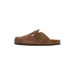 Plakton Leder-Pantoletten Blog Blau | Gr.: 41