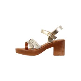 Divine Factory Sandalen mit Absatz Gold | Gr.: 40