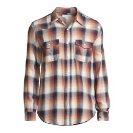 A&Eacute;ROPOSTALE Button Up Shirt male size S marine blue / Mandarine / Magenta / natural white