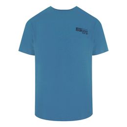 Plein Sport Klassisches Kurzarm-Logo-T-Shirt in Aqua