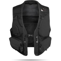 Normani Outdoor Sports Herren Anglerweste Fisher in Schwarz | Gr.: XXL