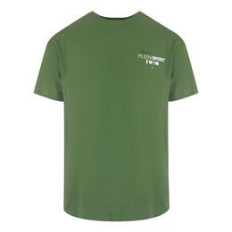 Plein Sport Kurzarm-T-Shirt in Oliv