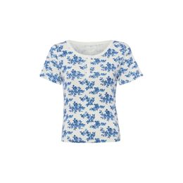 Marie Lund T-Shirt in ecru indigo - 0002 | Gr.: L