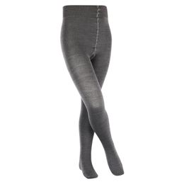 Falke M&auml;dchen Strickstrumpfhose "Comfort Wool", Gr. 122, grau, Obermaterial: 70% Schurwolle, 16% Polyamid, 12% Baumwolle, 2% Elasthan, unifarben,