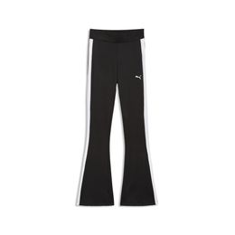 Puma Damen Leggings "T7 Ausgestellte Leggings Damen", schwarz-wei&szlig;, Gr. S, unifarben, Obermaterial: 89% Polyester, 11% Elasthan. Seitenpartie: 11%
