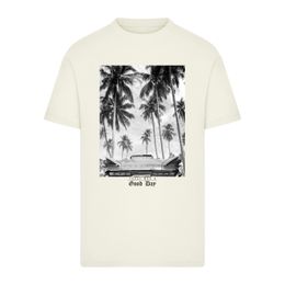 MisterTee Herren T-Shirt "MisterTee Herren Today Was A Good Day Tee", beige, Gr. S, bedruckt, 100% Baumwolle, Shirts