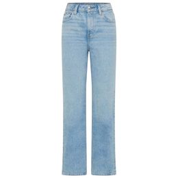 Damen Straight-Jeans "HGH RS STRGHT CK ESS", blau, Gr. 26, Calvin Klein Jeans, Denim/Jeans, Obermaterial: 99% Baumwolle, 1% Elasthan, Jeans, Mit