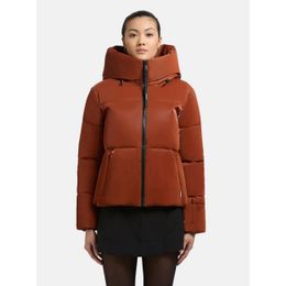 Khujo Damen Steppjacke "Audrey Shiny", braun, Gr. XXL, Obermaterial: 100% Polyester. Innenfutter: 100% Nylon. Wattierung: 100% Polyester, Jacken,