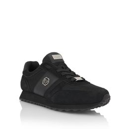 Philipp Plein Herren Sneaker "Hexagon", Gr. 40, schwarz, Schuhe
