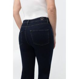 WONDERJEANS Damen 5-Pocket-Jeans "Relaxed Straight", blau, Gr. 34, Denim/Jeans, Obermaterial: 87% Baumwolle, 10% Polyester, 3% Elasthan, Jeans, Cool,