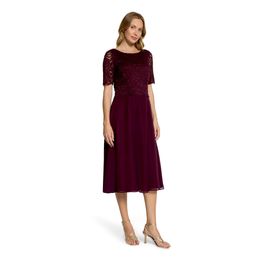 Vera Mont Damen Cocktailkleid "Damen mit Spitze", rot, Gr. 46, Obermaterial: 100% Polyester. Futter: 100% Polyester, Kleider, Spitze