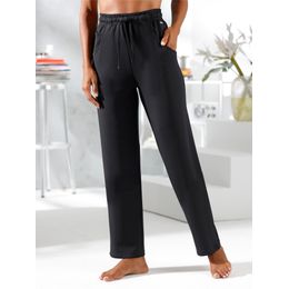 feel good Damen Dehnbund-Hose, Gr. 24, schwarz, 50% Modal, 44% Polyester, 6% Elasthan, unifarben, Hosen