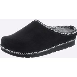 Casual Looks Damen Pantoffel, Gr. 37schwarz, Textil, Schuhe
