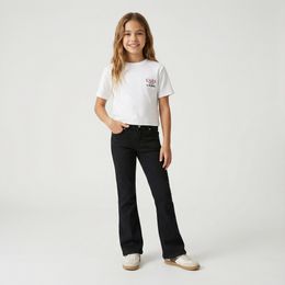 Cars Jeans M&auml;dchen Weite Jeans "Jeans Veronique", schwarz, Gr. 8, Abriebeffekte, Denim/Jeans, Obermaterial: 98% Baumwolle, 2% Elasthan, Jeans, im