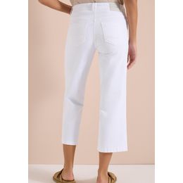 Cecil Damen 3/4-Jeans "Style Neele"wei&szlig;, Gr. 28, unifarben, Denim/Jeans, Obermaterial: 78% Baumwolle, 21% Elastomultiester, 1% Elasthan, Jeans,