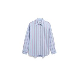 armedangels Hemdbluse Stripe Loose in hellblau bordeaux - 0002 | Gr.: S