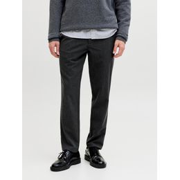 Jack & Jones JACK & JONES Herren Chinos "JPSTOLLIE CONNOR CHINO NOOS", grau, Gr. 30, unifarben, Web, Obermaterial: 69% Polyester, 29% Viskose, 2% Elasthan, Hosen,