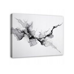 WALLARENA Leinwandbild Abstrakt in Grau | Gr.: 70 x 100 cm
