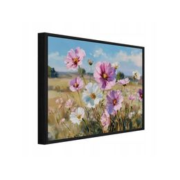 WALLARENA Bild mit Rahmen Blumen in Rosa | Gr.: 40 x 30 cm