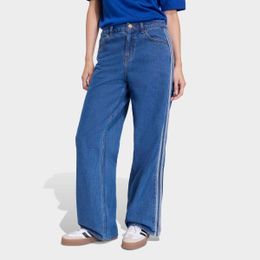 Damen Sporthose "FIREBIRD TP D", blau, Gr. 29, adidas originals, Obermaterial: 100% Baumwolle, Hosen, Denim Hose, regul&auml;r geschnitten