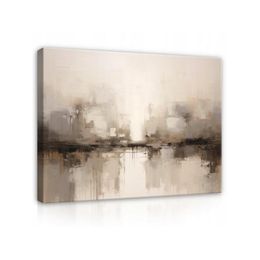 WALLARENA Leinwandbild Boho in Beige Bilder Wandbild | Gr.: 40 x 30 cm