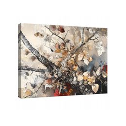 WALLARENA Leinwandbild Abstrakt in Beige | Gr.: 40 x 30 cm