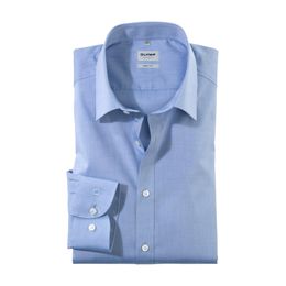 OLYMP Herren Businesshemd "Level Five body fit", blau, Gr. 38, Web, Obermaterial: 97% Baumwolle, 3% Elastolefin, Hemden, Comfort Stretch