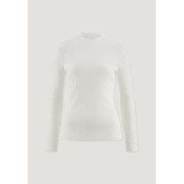 hessnatur Rib Longsleeve Slim in naturweiss | Gr.: 48