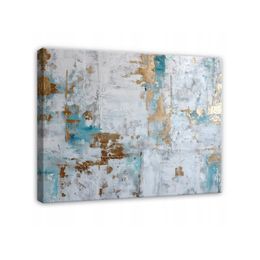 WALLARENA Leinwandbild Marmor in Grau | Gr.: 40 x 30 cm