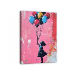 WALLARENA Leinwandbild Abstrakt in Rosa | Gr.: 60 x 40 cm