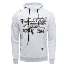 Rusty Neal Sweatshirt mit Kapuze und Front Print