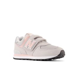 New Balance M&auml;dchen Sneaker "574", Gr. 33,5, rosa, Leder, Textil, Schuhe, mit Gummilaufsohle, f&uuml;r Kinder entwickelt