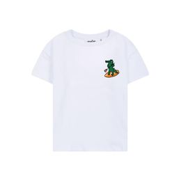 SATURNDAY T-Shirt mit Krokodil Stickerei in Wei&szlig; | Gr.: 98