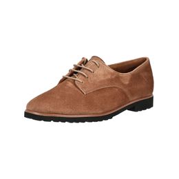 Paul Green Damen Schn&uuml;rschuh "Paul Green Halbschuhe Veloursleder", Gr. 39, braun, Veloursleder, Schuhe