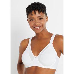 bonprix Damen Minimizer-BH, Gr. 105, wei&szlig;, Obermaterial: 80% Polyamid, 20% Elasthan. Futter: 80% Polyamid, 20% Elasthan. Netzfutter: 92% Polyamid, 8%