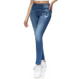 REPUBLIX Skinny-Fit Jeans STELLA in Mid Blue | Gr.: 32