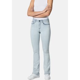 PEAK TIME Damen 5-Pocket-Jeans "Zenita", blau, Gr. 30, Jeans, Material: 85% Baumwolle, 12% Polyester, 3% Elasthan, Jeans, Damen Bootcut Jeans mit