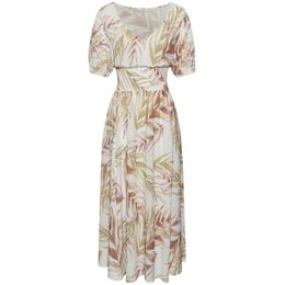Lascana Maxikleid in sand-orange bedruckt | Gr.: 36