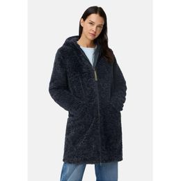 Camel Active Teddy Mantel mit Kapuze in Navy | Gr.: 48